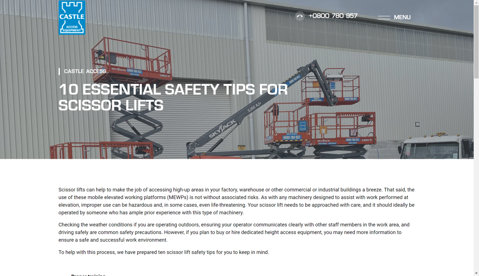 10 Essential Safety Tips for Scissor Lifts - Blog | Ritwik V